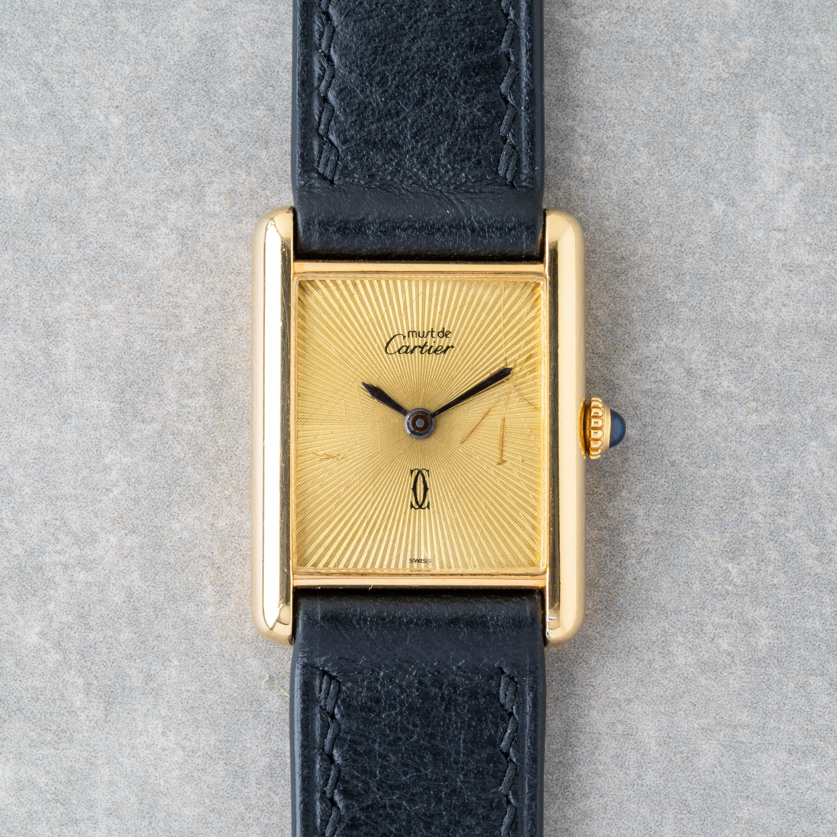 1980s Cartier Tank Guilloche Dial Mechanical – VINTAGE TIMEPIECE